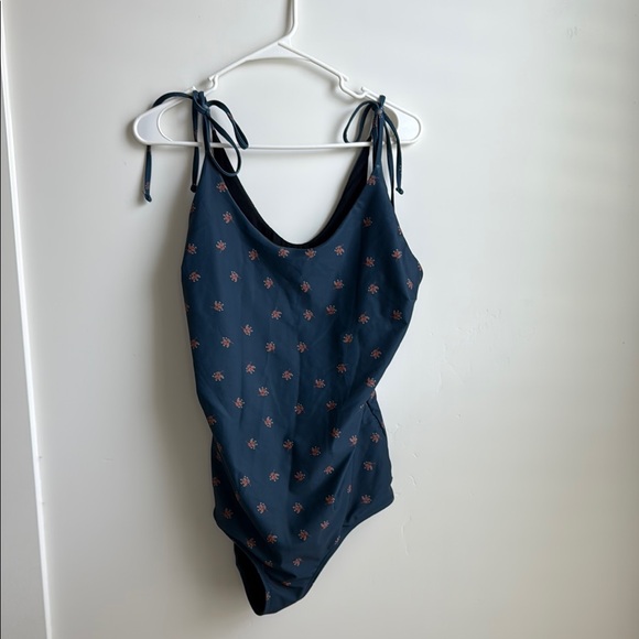 Albion | Swim | Albion Fit Dark Blue Swimsuit With Floral Accents ...